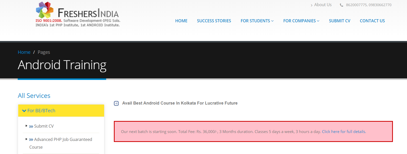 7 Best Android Training Institutes in Kolkata (2024)