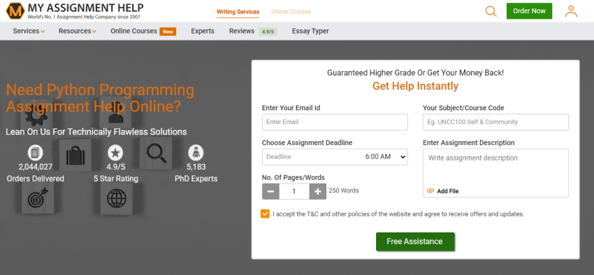 10 Best Python Assignment Help Sites (2024)