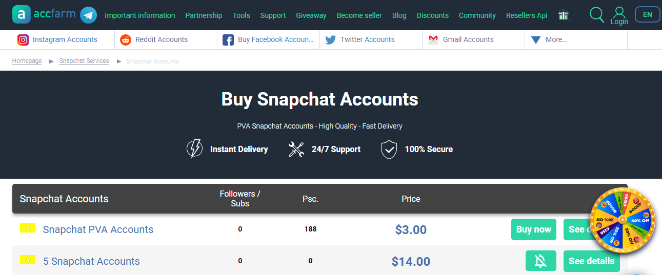 10 Best Sites to Buy Snapchat Accounts (2024)